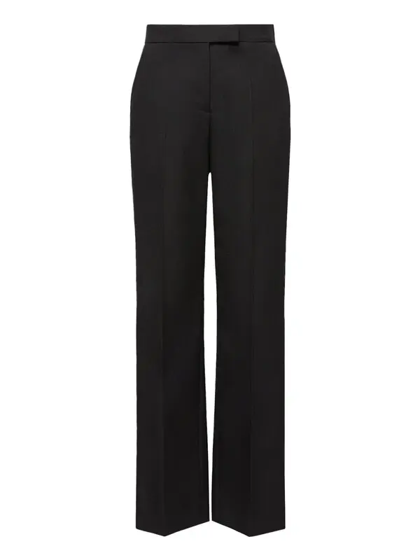Moncler Wool Blend Gabardine Pants - Black