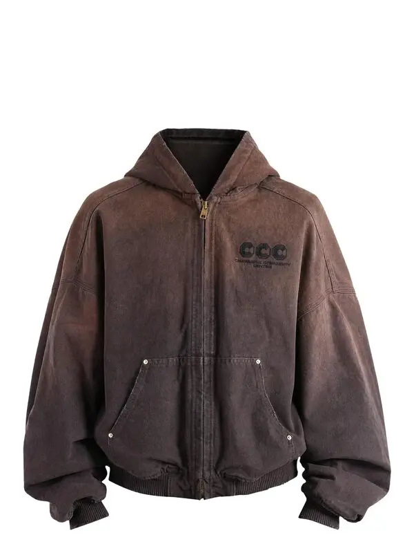 WILLY CHAVARRIA Quilted Juggernaut Jackets 'uniform - Brown