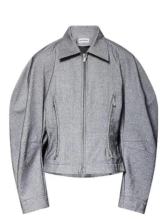 Issey Miyake Reflection Wool-gauze Jacket - Grey