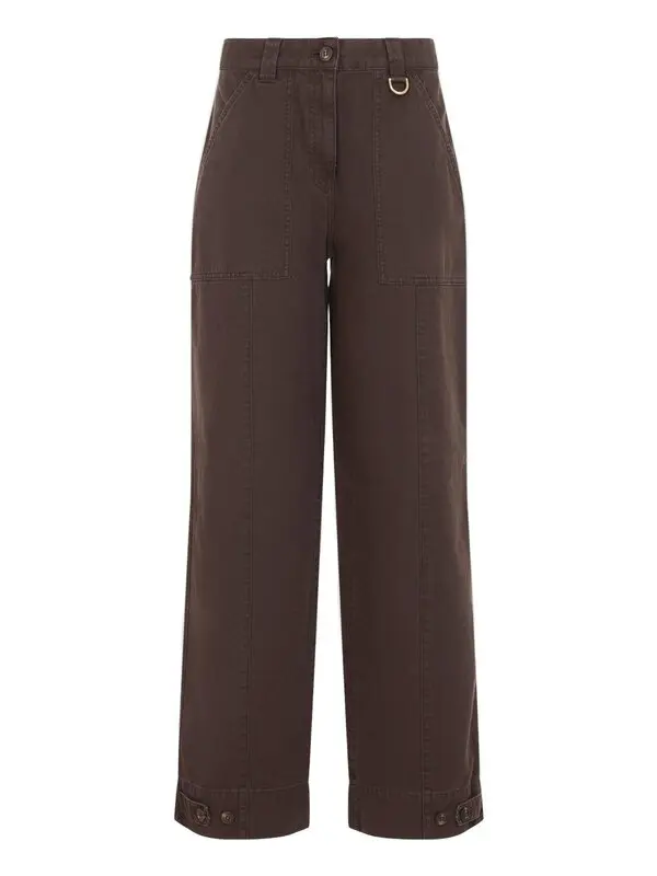 GOLDEN GOOSE Journey Workwear Pant In Cotton - Mole'
