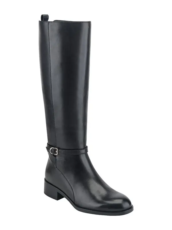 Easy Spirit Bitty Wide Calf Knee High Boot - Black
