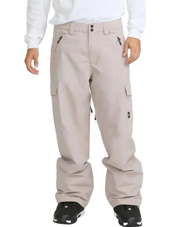 Quiksilver Porter 20k Waterproof Performance Cargo Snow Pants - String