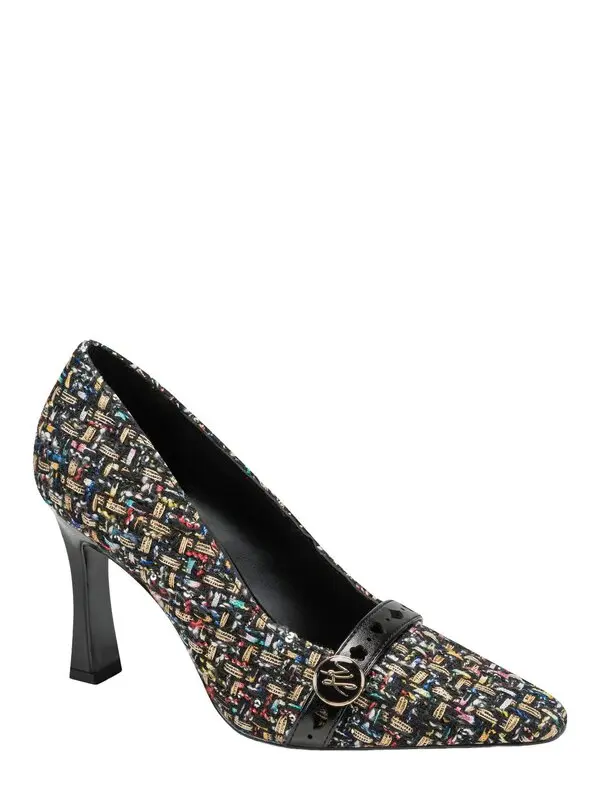 Karl Lagerfeld Paris Scotlyn Pointed Toe Pump - Multi/black
