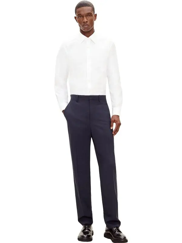 Theory Modern Trouser In Stretch Wool - Navy