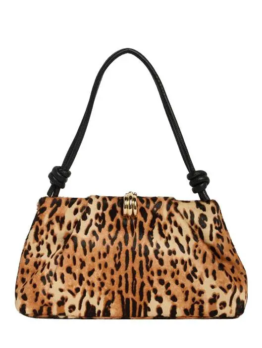 Dolce Vita Ravel Genuine Calf Hair Shoulder Bag - Leopard