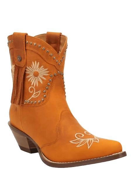 DINGO Country Cute Leather Bootie - Rust
