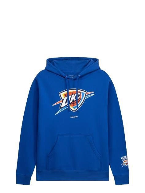 Mitchell & Ness Oklahoma City Thunder Basic Fleece Hoodie - Blue