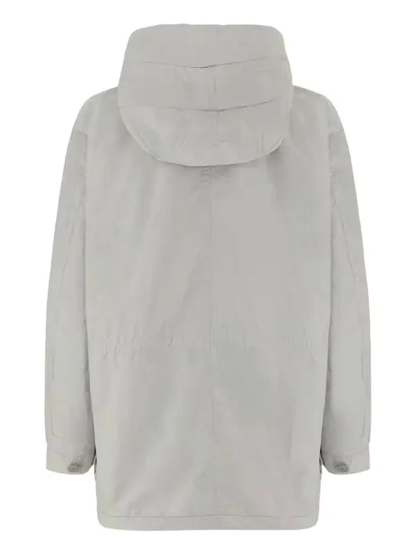 AND WANDER Hooded Zip-up Jacket - Grey