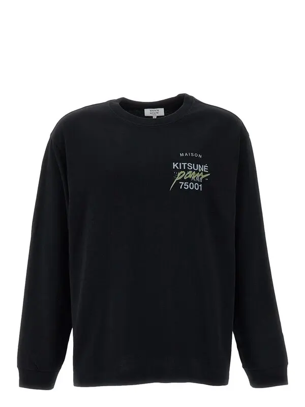 Maison Kitsuné Maglia A Maniche Lunghe Oversize Mmii Profile Fox - Nero