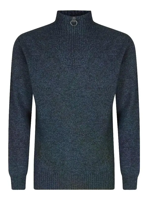 Barbour Essential Quarter-zip Jumper - Blue