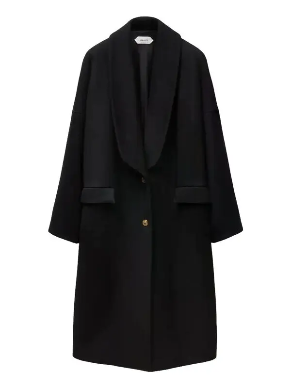 Versace Wool Coat - Black