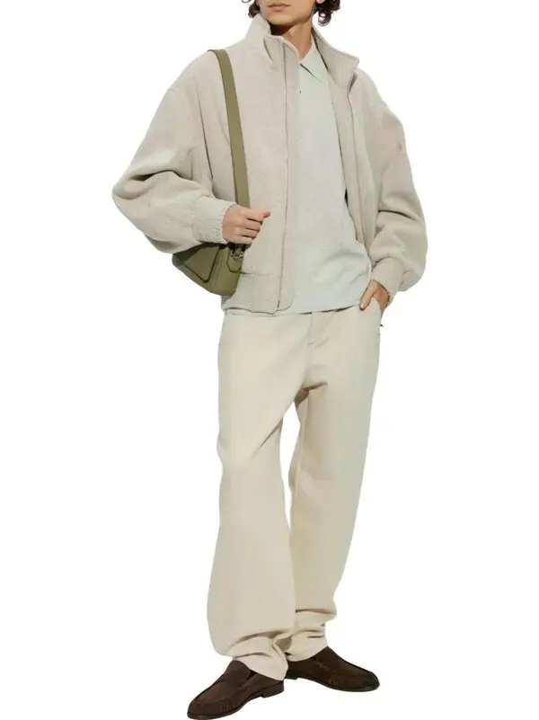 Jacquemus Abbraccio Polo-collar Sweater - Grey