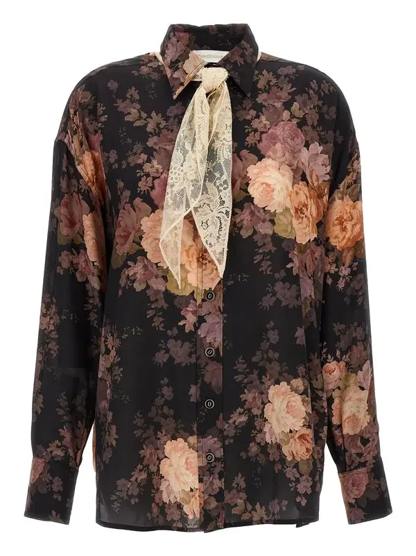 Zimmermann Illustration Lace Scarf' Shirt - Multi