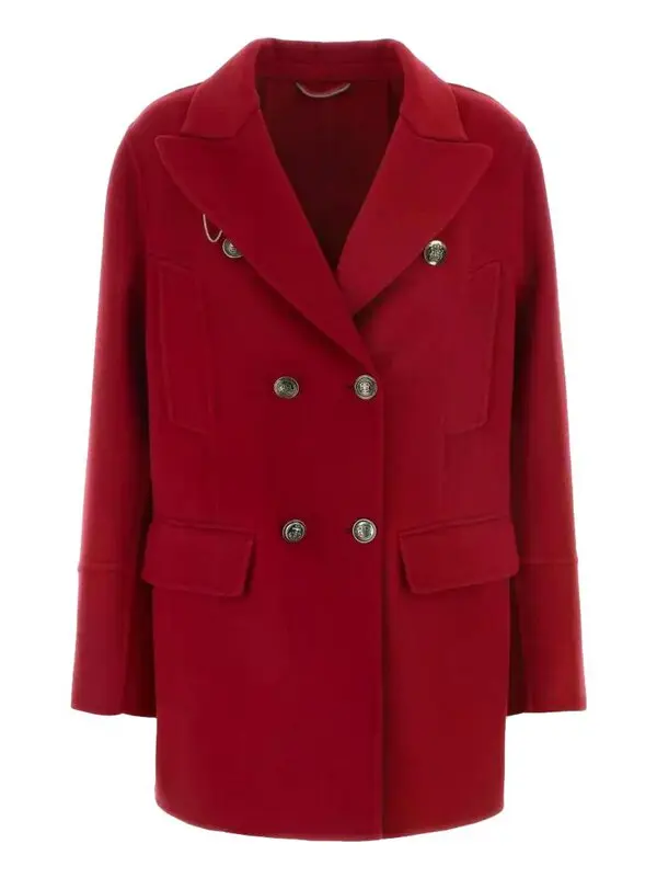 Ermanno Scervino Double-breasted Wool Coat - Red