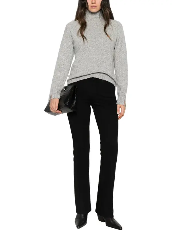 CAMBIO Paris Logo-patch Flared Jeans - Black