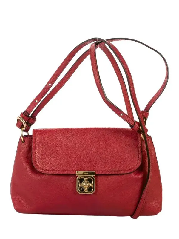 Chloé Small Elsie Grained Shoulder Bag - Red