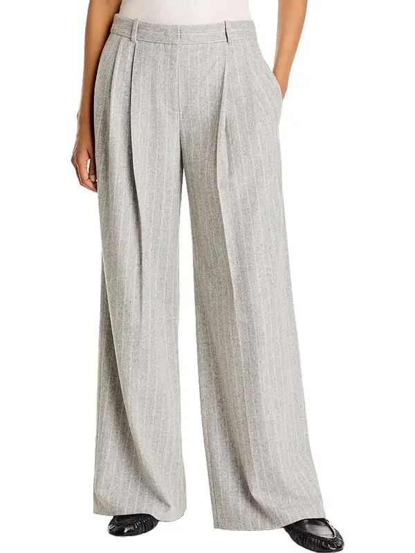 Hugo Boss Tiana Wide Leg Pleated Pants - Open Misc