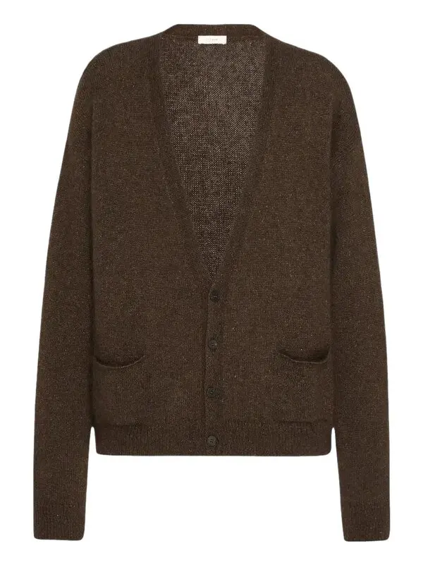 THE ROW V-neck Cardigan - Marron