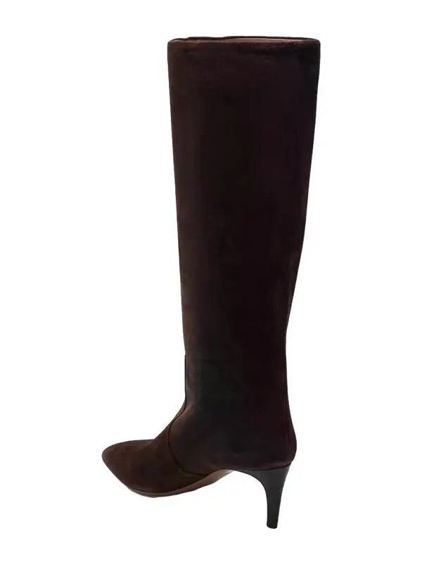 Paris Texas Pointed-toe Suede Boots - Brown