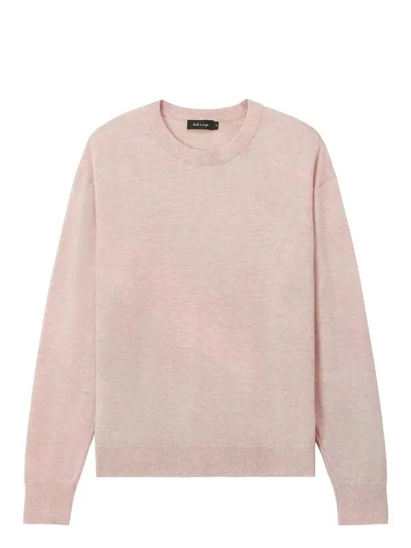 TOUT A COUP Scarf-detail Crew-neck Sweater - Pink