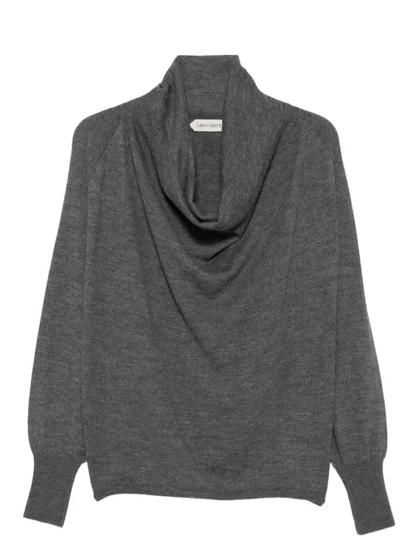 Alberta Ferretti Cowl-neck Sweater - Grey