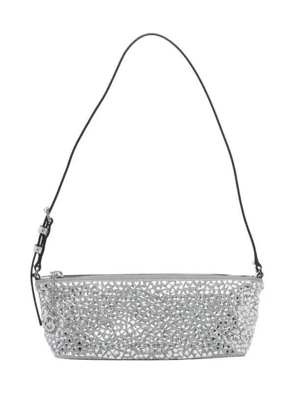 Michael Kors Laila Crystal-embellished Clutch Bag - Silver