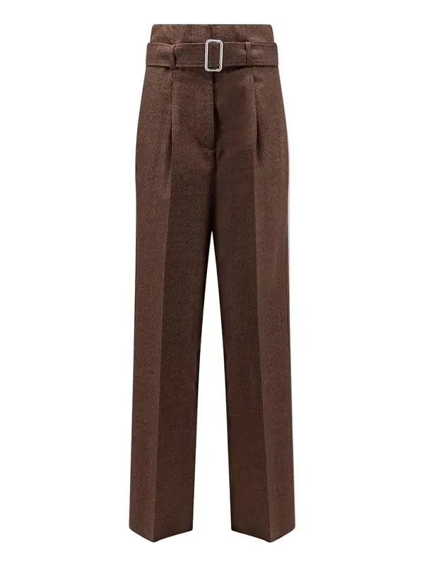Seafarer Irony Virgin Wool Trousers - Brown