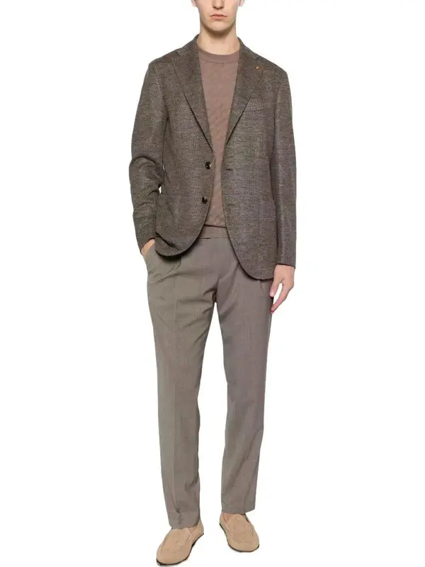 LATORRE Single-breasted Blazer - Brown