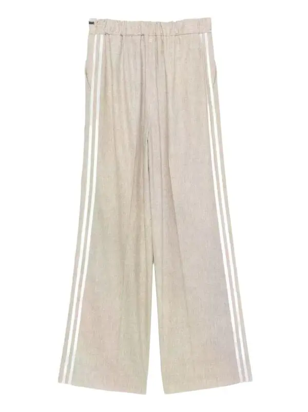Lorena Antoniazzi Side-stripe Drawstring Trousers - Neutrals