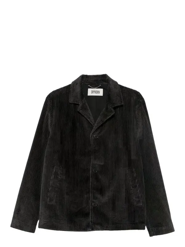 DRYKORN Louvin Corduroy Button-up Jacket - Black