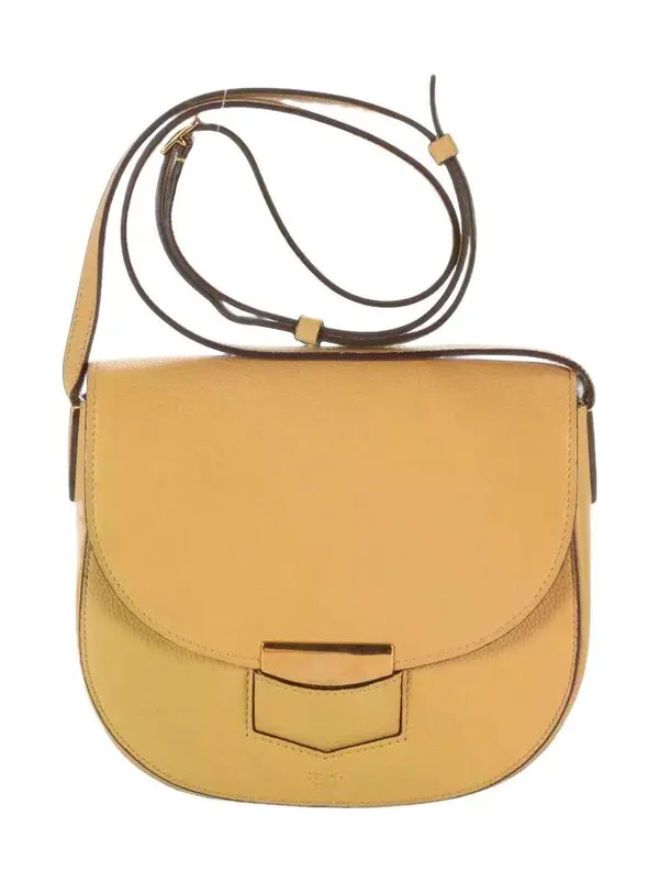 Celine Trotteur Leather Mini Bag - Neutrals