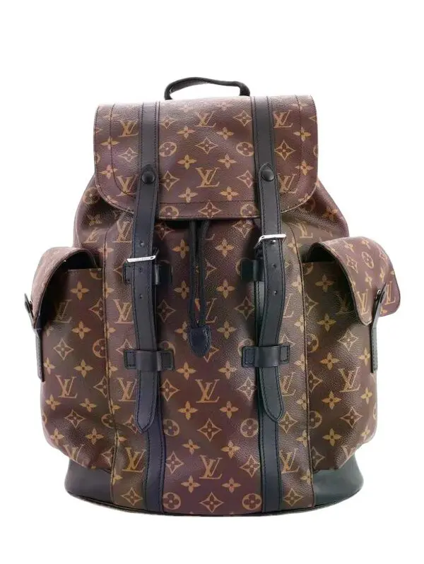 LOUIS VUITTON Christopher Macassar Monogram Canvas Mm Backpack - Brown