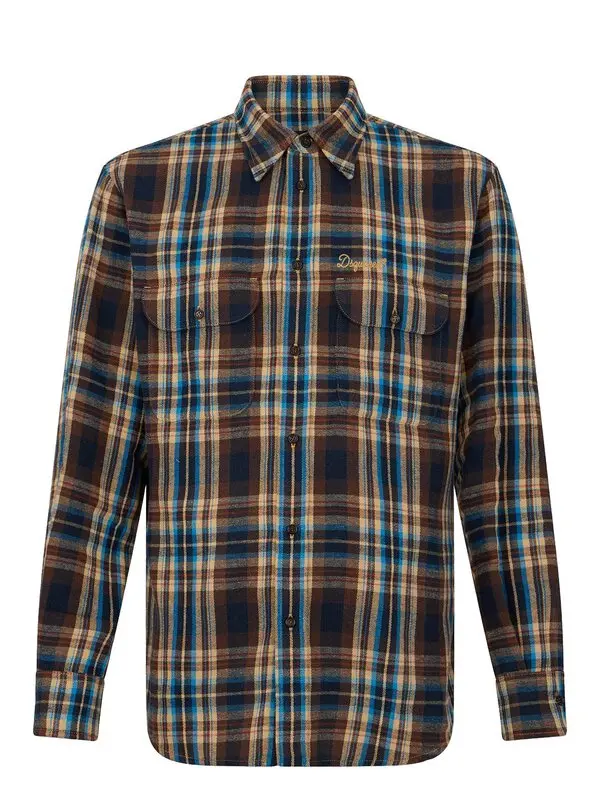 Dsquared2 Hybrid Checked Canadian Shirt - Fantasy