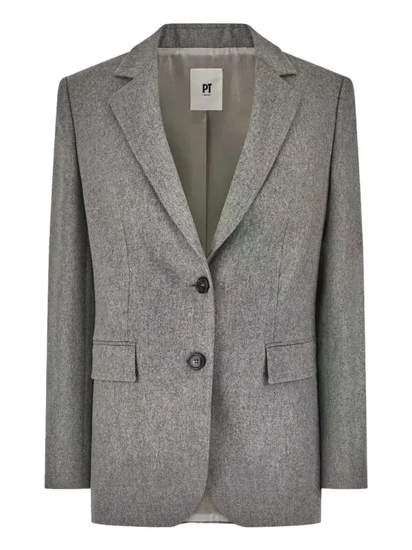 PT TORINO Single-breasted Blazer - Grey