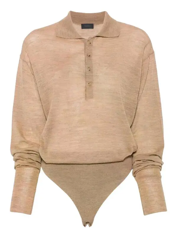 HAIKURE Millie Button-down Body - Neutrals