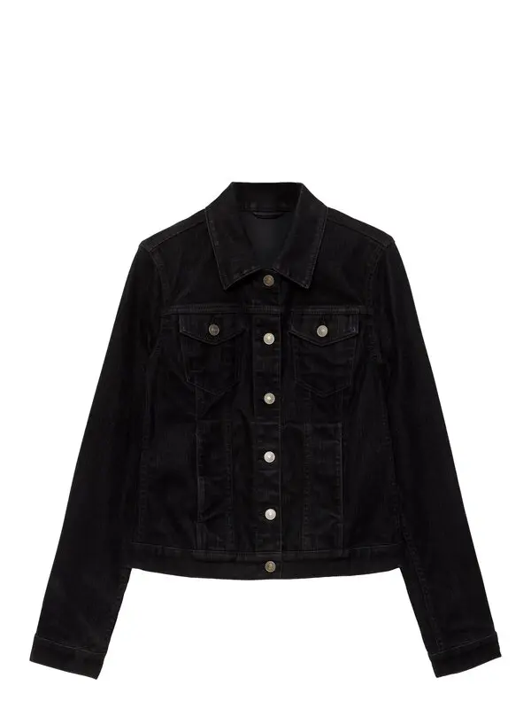 ALLSAINTS Flocked Denim Slim-fit Trucker Jacket - Flock