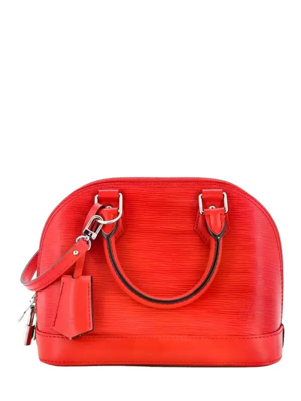LOUIS VUITTON Alma Handbag Epi Leather Bb Satchel - Red