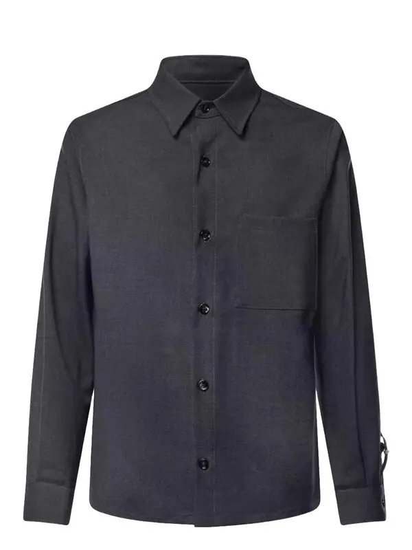BE ABLE Chest-pocket Button-up Shirt - Grey