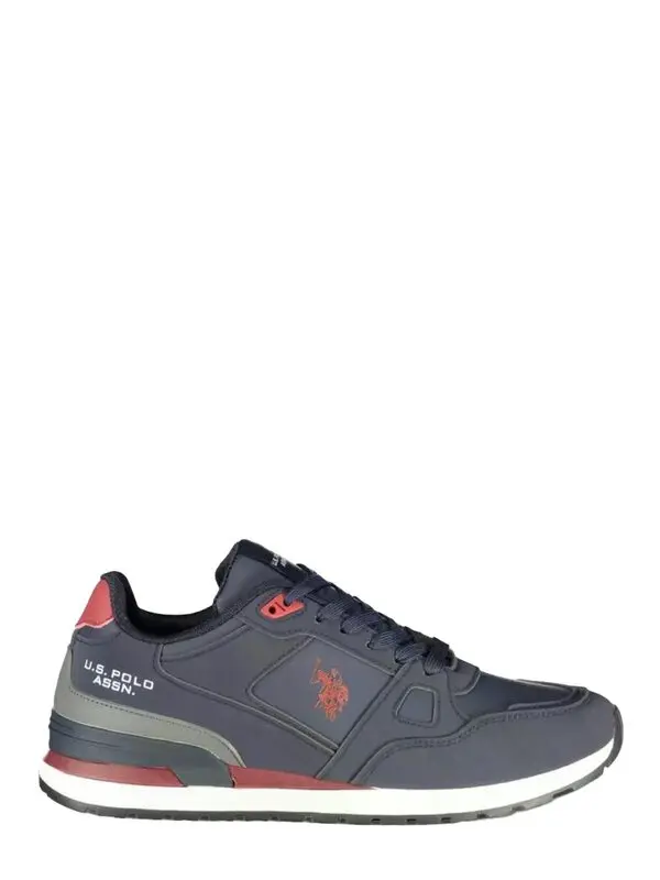 U.s. Polo Assn. Logo-print Panelled Sneakers - Blue