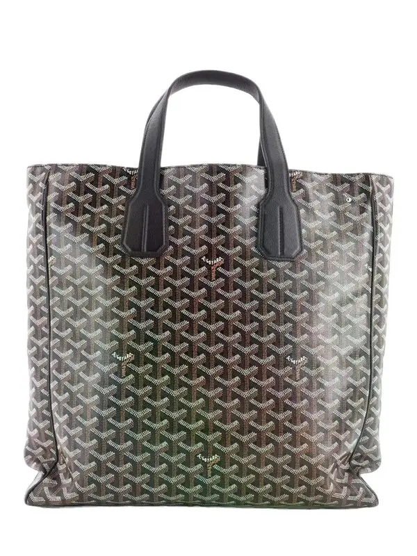 Goyard Voltaire Iii Coated Canvas Tote Bag - Black