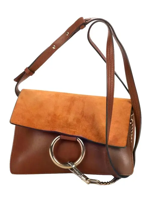 Chloé Small Faye Leather Cross Body Bag - Brown