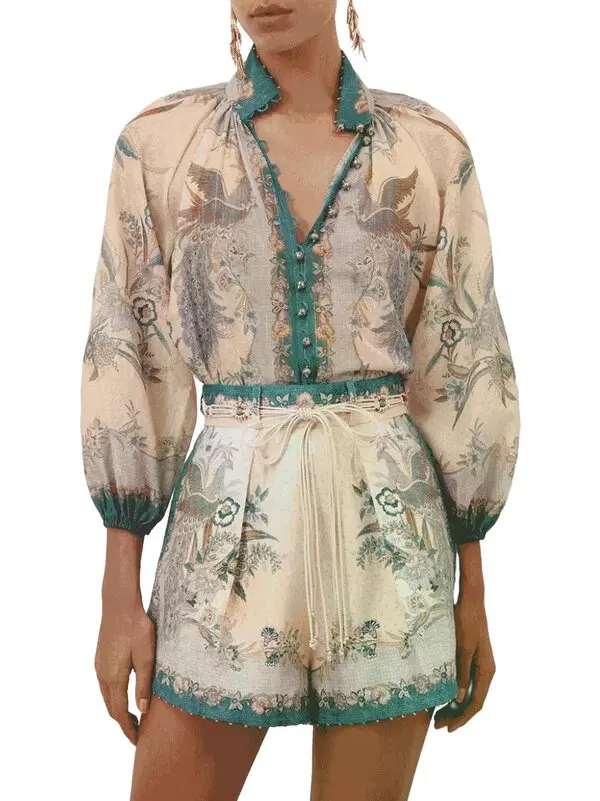 Zimmermann Indra Billow Blouse - Neutrals