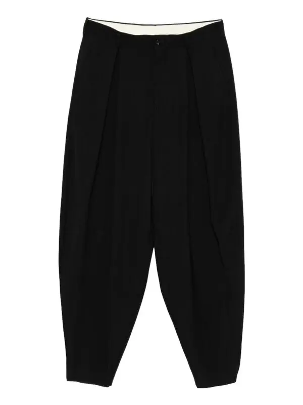 Comme Des Garçons Pleated Casual Trousers - Black