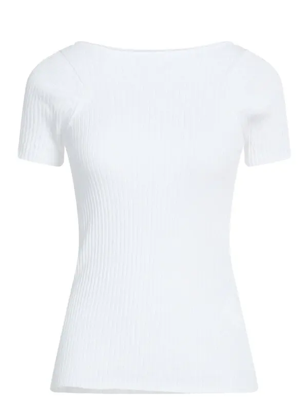 Sportmax Plain Colour Basic T-shirt - White