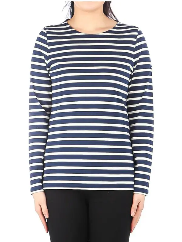 Saint James Striped Long-sleeved T-shirt - Blue