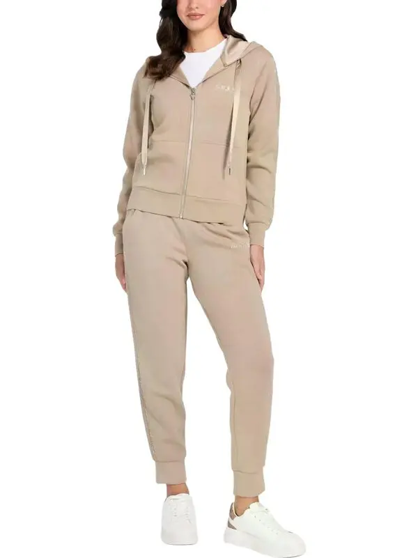 Guess Scuba Sweatshirt With Hoodie - Neutrals