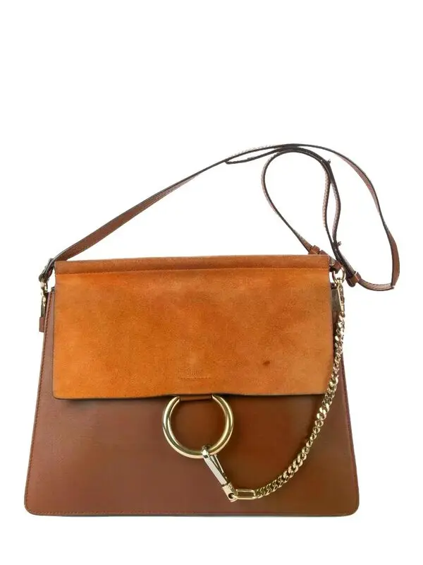 Chloé Medium Faye Leather Shoulder Bag - Brown