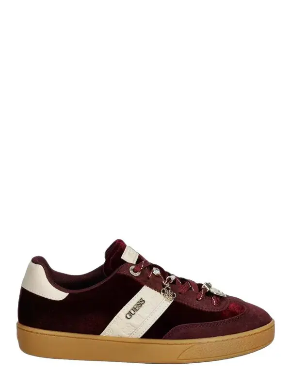Guess Naoki Velvet Sneakers - Red