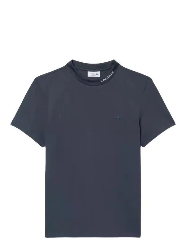Lacoste Jacquard Branded Piqué Commuter T-shirt - Grey