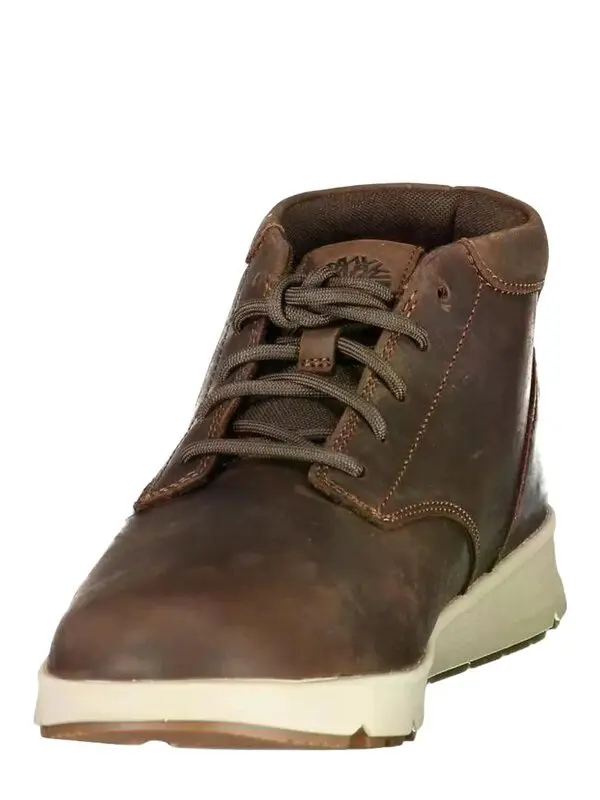 Timberland Mid Parker Street Logo-debossed Lace-up Sneakers - Brown